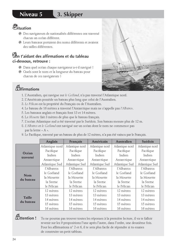 Jeux de logique au cycle 3 (vol. II) - Scop Les Editions buissonnieres ...