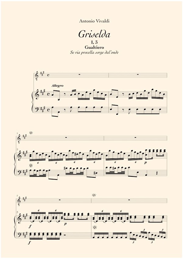 Scop Les Editions buissonnieres - Vivaldi : Se ria procella sorge dal ...