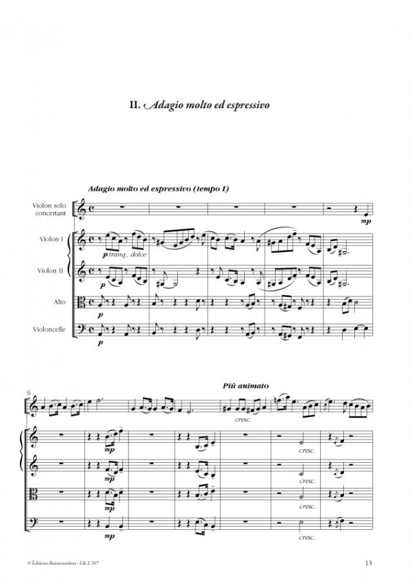 Scop Les Editions buissonnieres - Concertino da camera, Alain Querleux ...