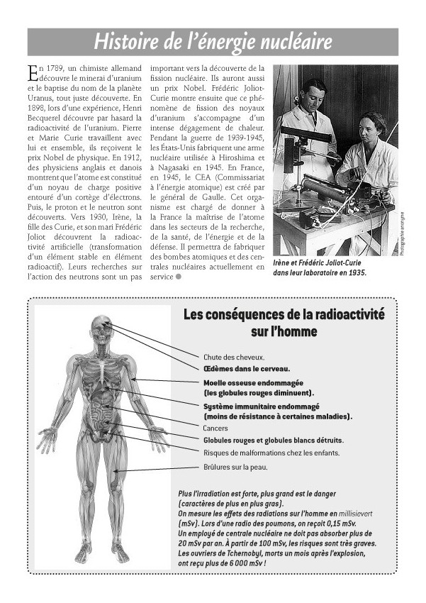 Scop Les Editions buissonnieres - Je voudrais savoir : L'énergie nucléaire