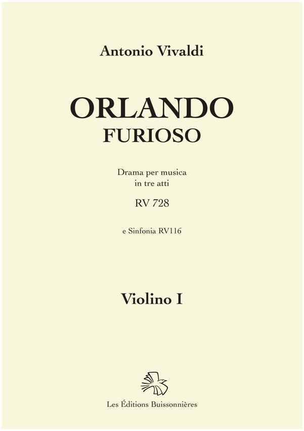 Scop Les Editions buissonnieres - Vivaldi : Orlando furioso, RV 728 ...