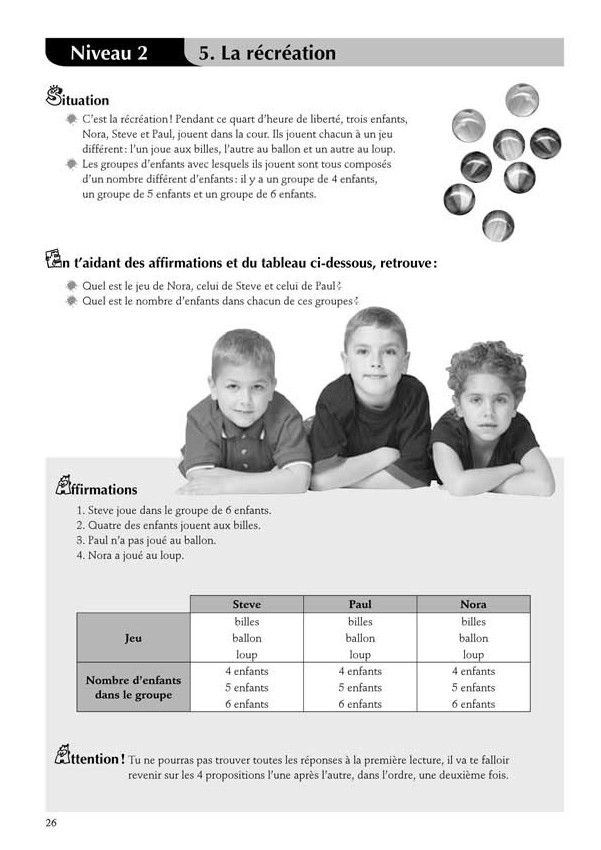 Scop Les Editions buissonnieres - Jeux de logique au cycle 3 (vol. I)